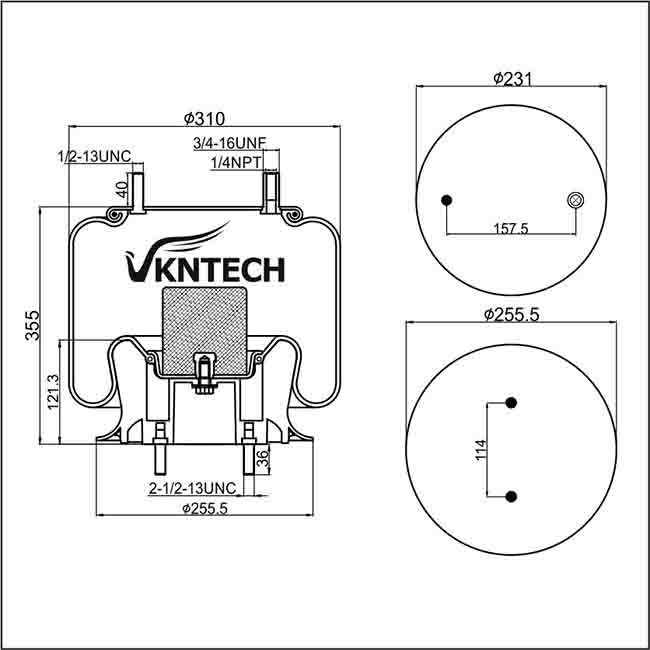 W01-358-9466 Firestone Air Bellow 1R12-197 Rubber Air Suspension ...