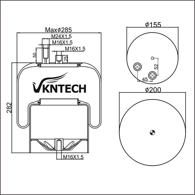 OEM 4390NP02 MB Truck Air Spring 9423200221 9423202821 Rubber Air Bags