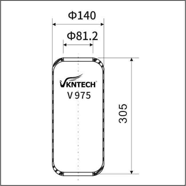 W01-095-0439 Bus Air Bag 975N Gas Filled Trailer Air Springs 6453741
